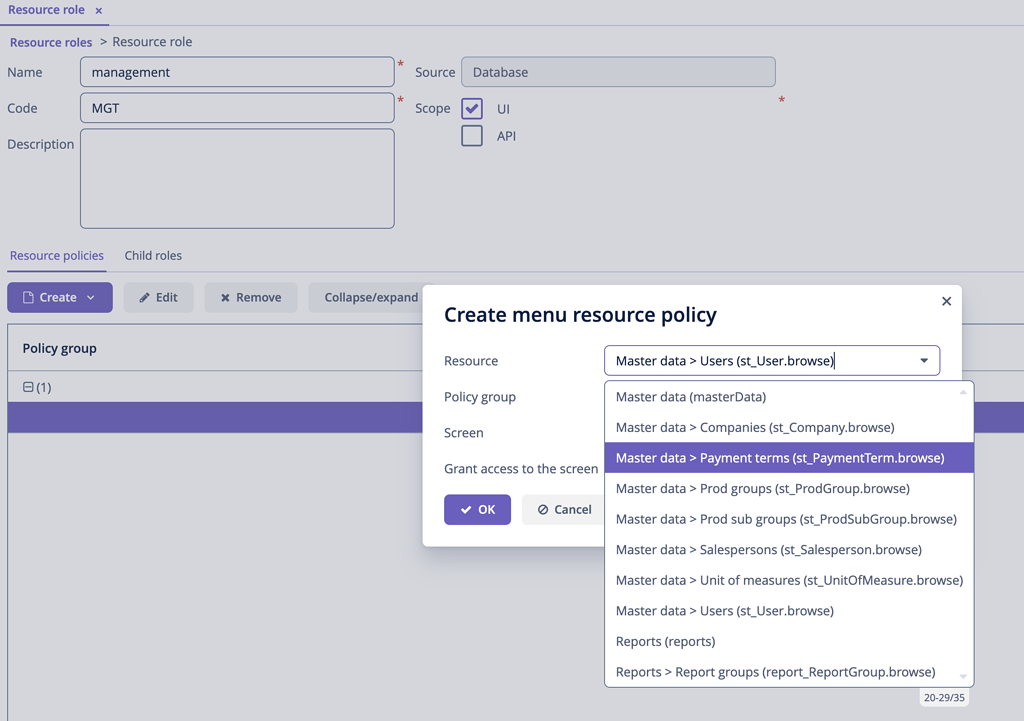 Resource roles: UI enhancements request - Ideas - Jmix