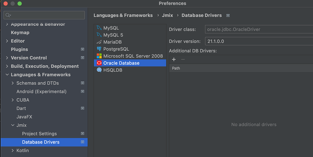 Supporting multiple DB types config - Support - Jmix