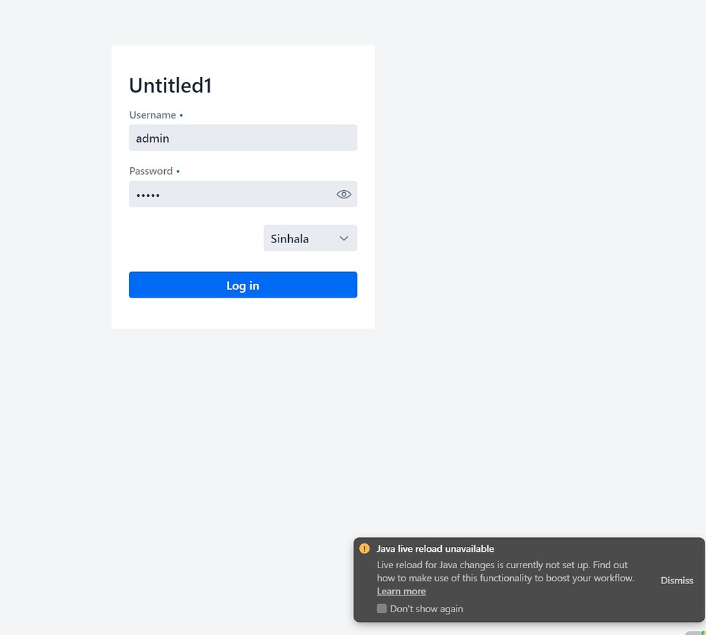Java live reload unavailable - Support - Jmix Java live reload unavailable - Support - Jmix