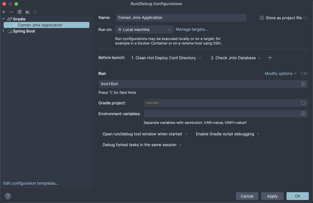 How to manual enable hot deploy - Support - Jmix
