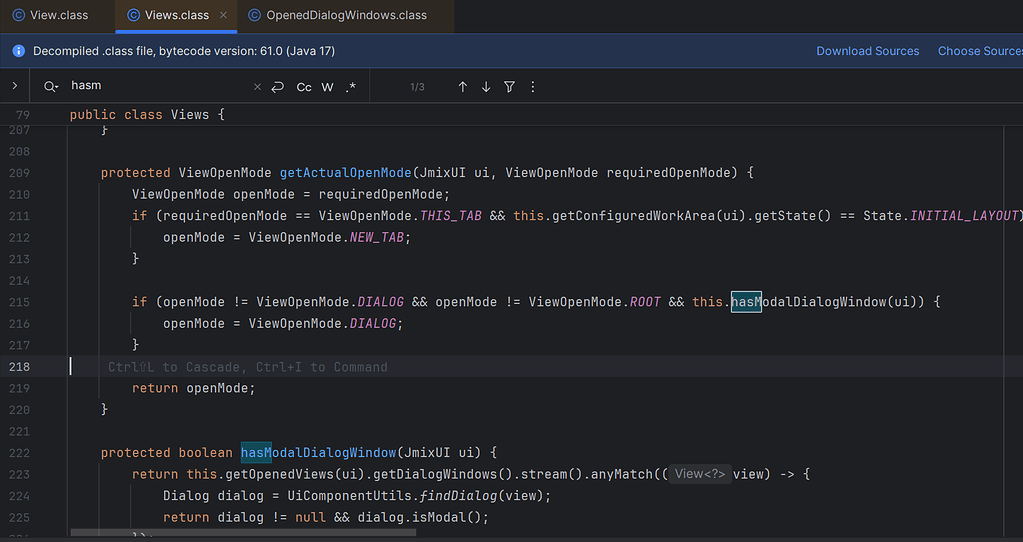 Views opening in unintended DialogMode - Support - Jmix