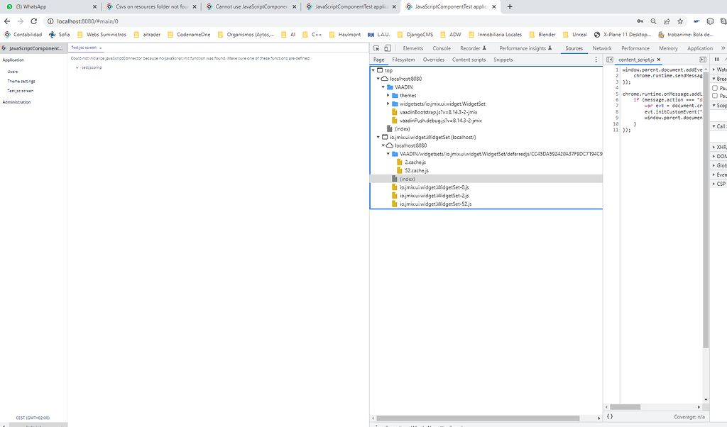 Cannot use JavaScriptComponent - Support - Jmix