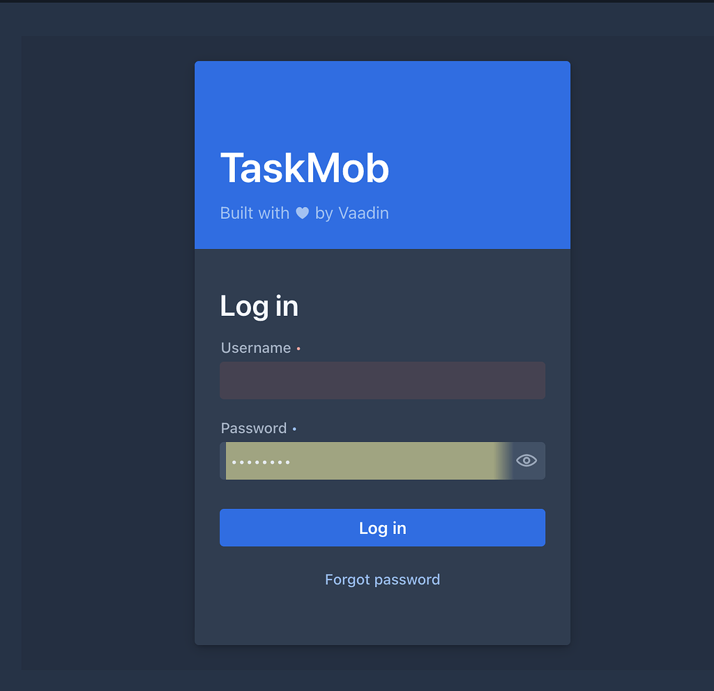Using LoginOverlay of Vaadin Flow - Support - Jmix