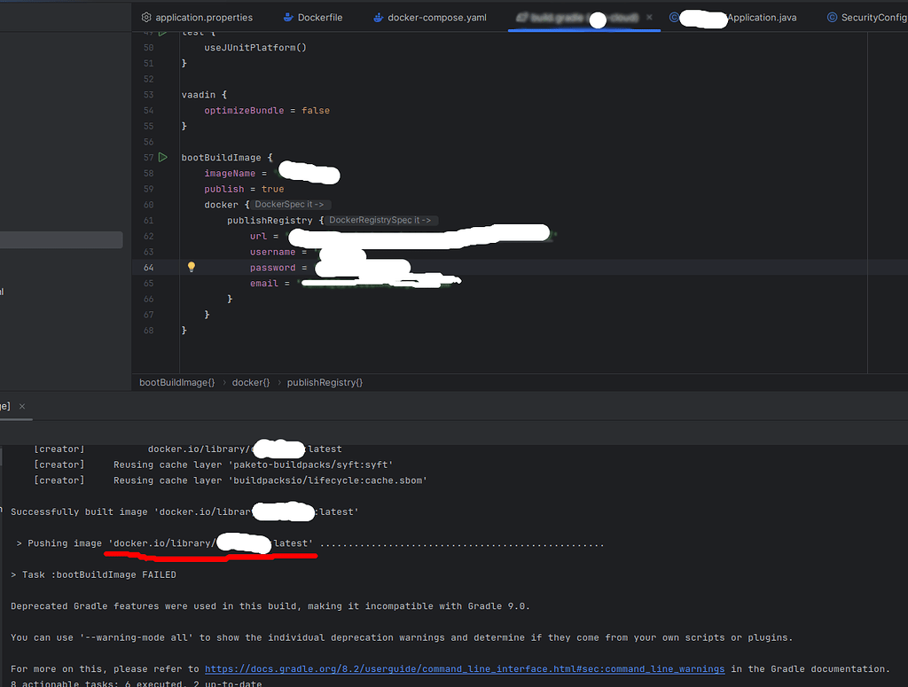 Unable to Push into Docker Private Registry - Support - Jmix
