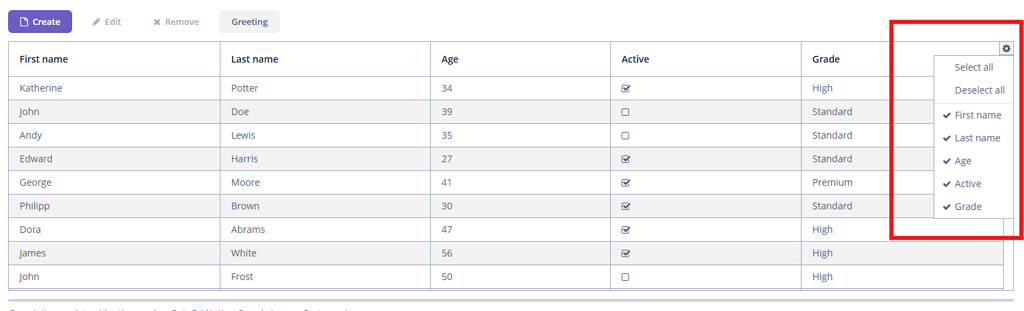 Column Visible/Hide reflect on Excel - Support - Jmix